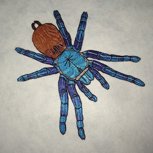 Green Bottle Blue Tarantula Spider Steam Punk Iron on Patch - Etsy