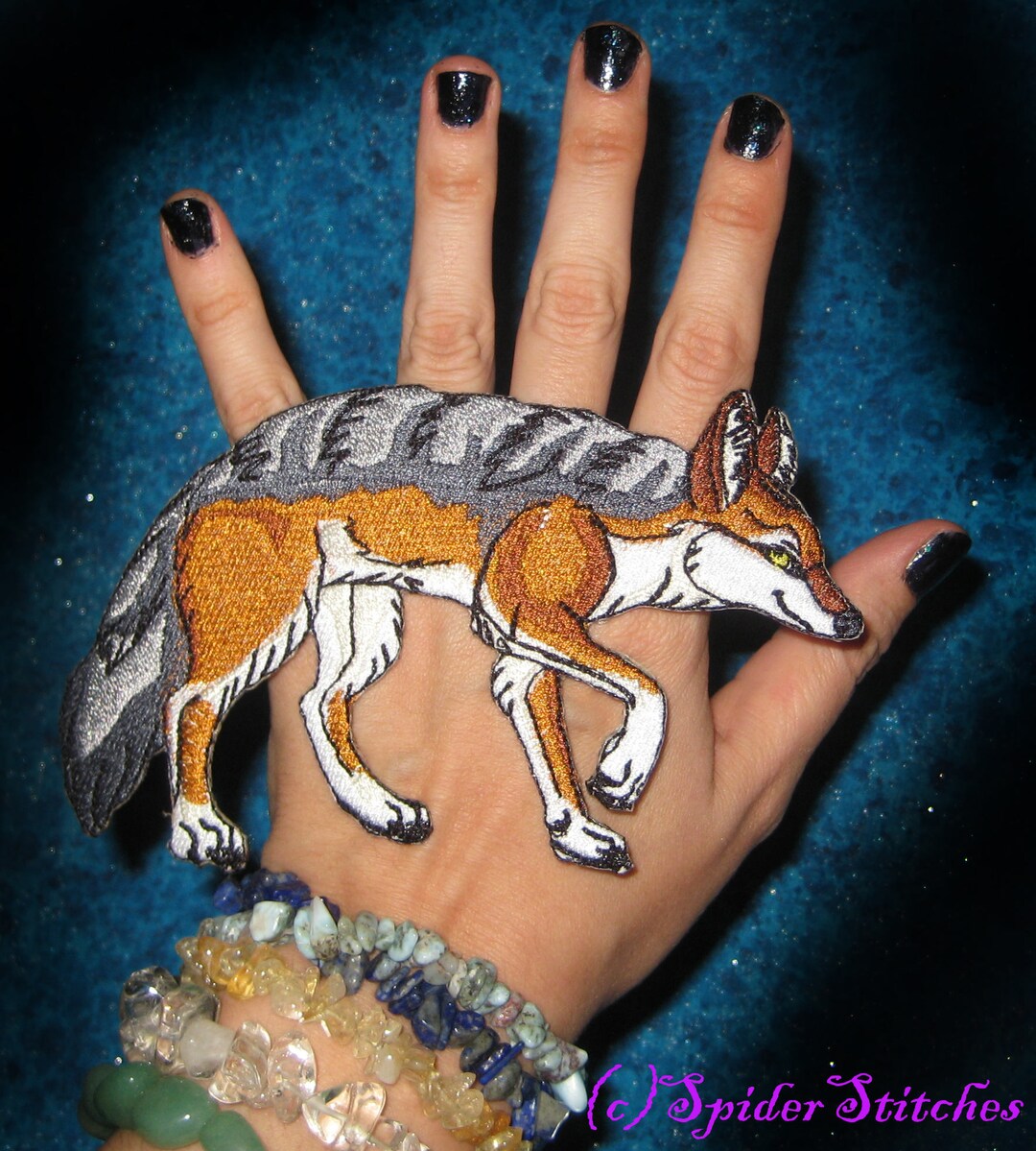 Cape Black Backed Jackal Iron on Patch Canis Mesomelas - Etsy