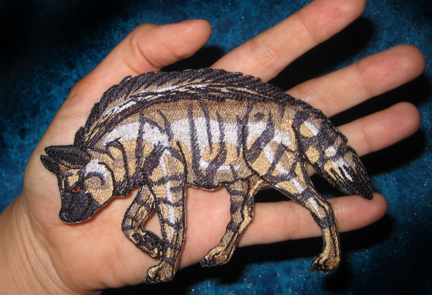 Walking Striped Hyena Hyaena Hyaena Iron on Patch | Etsy