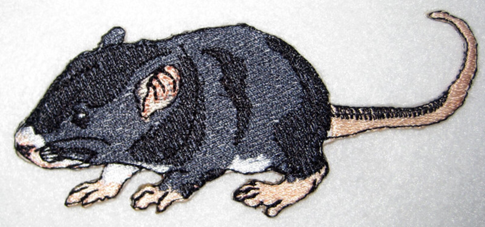 Fancy Black Baby Rat Pup Hopper Self Rat Steam Punk Iron on - Etsy