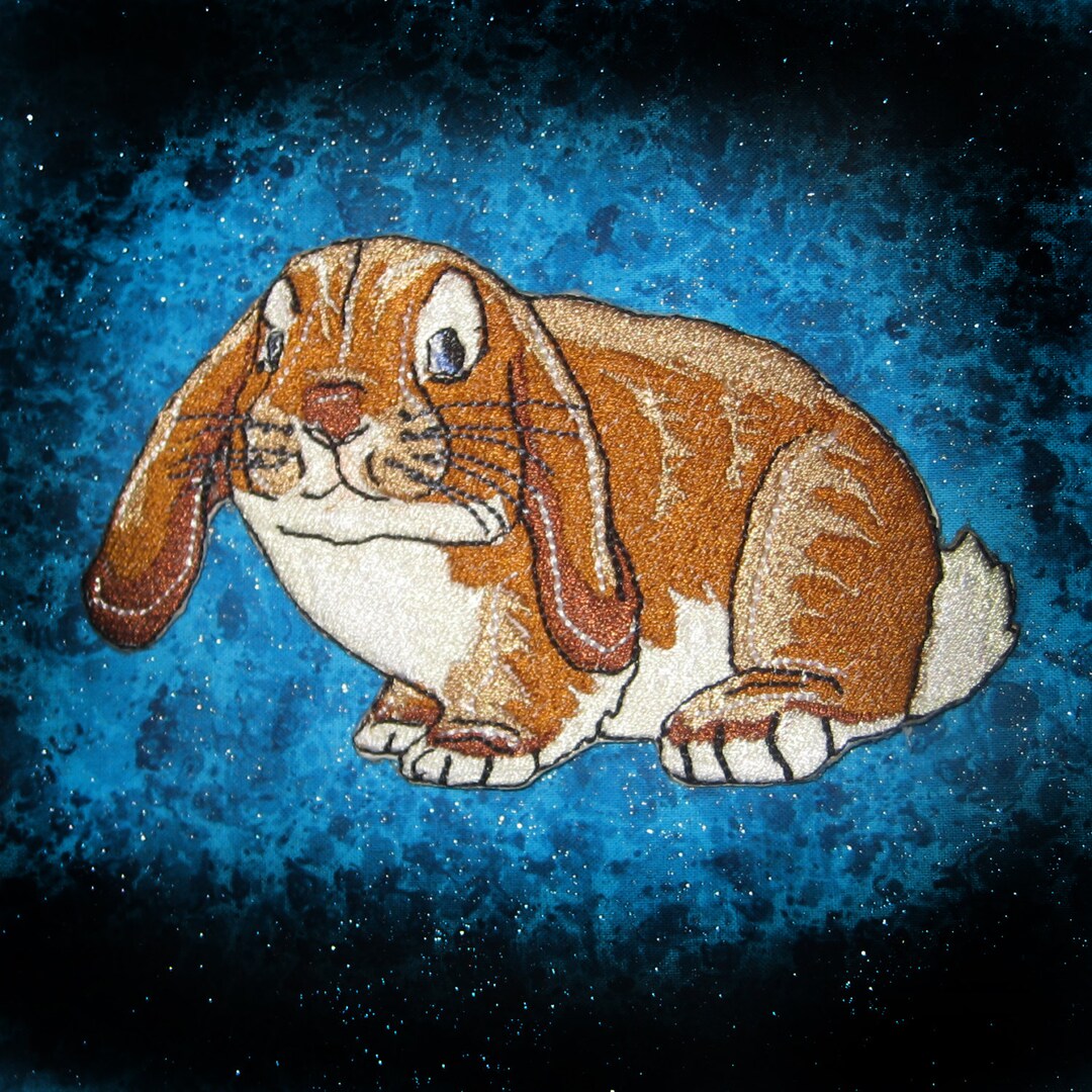 Cream Lop Rabbit Bunny Iron on Patch - Etsy