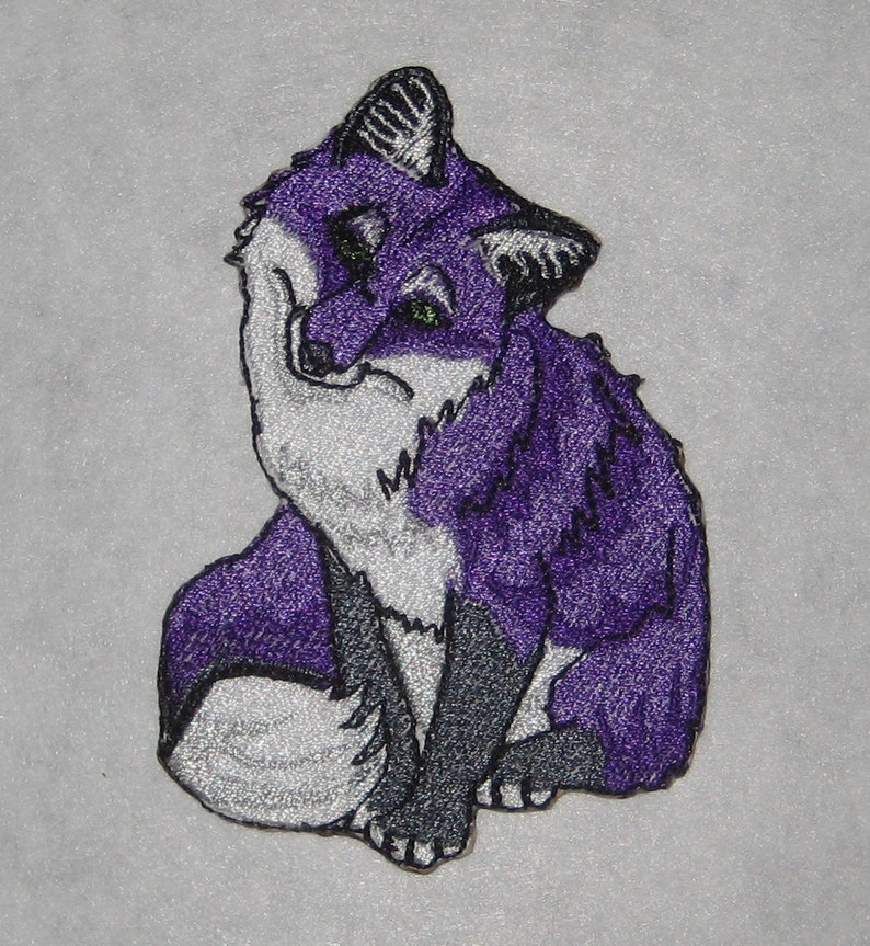 Void Walker Purple Red Fox Vulpes Vulpes Iron on Patch - Etsy