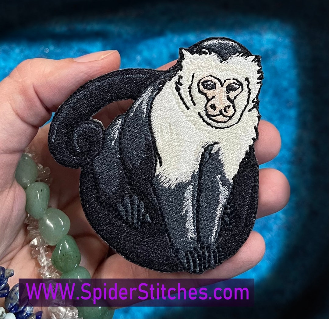 Capuchin Monkey Iron on Patch Ape Patches Caribbean Pirate Animal - Etsy