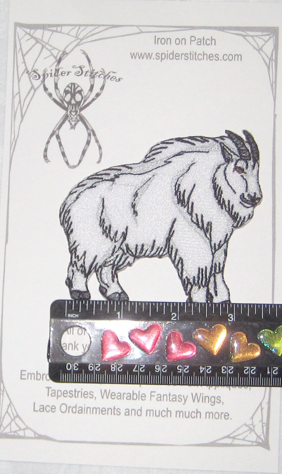 Rocky Mountain Goat Iron on Patch Oreamnos Americanus - Etsy