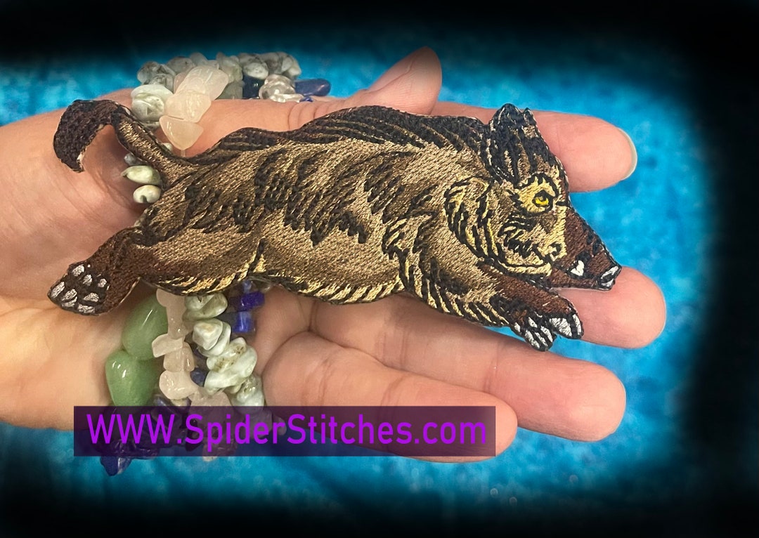 Razorback Feral Hog Wild Pig Iron on Patch Sew on Applique - Etsy