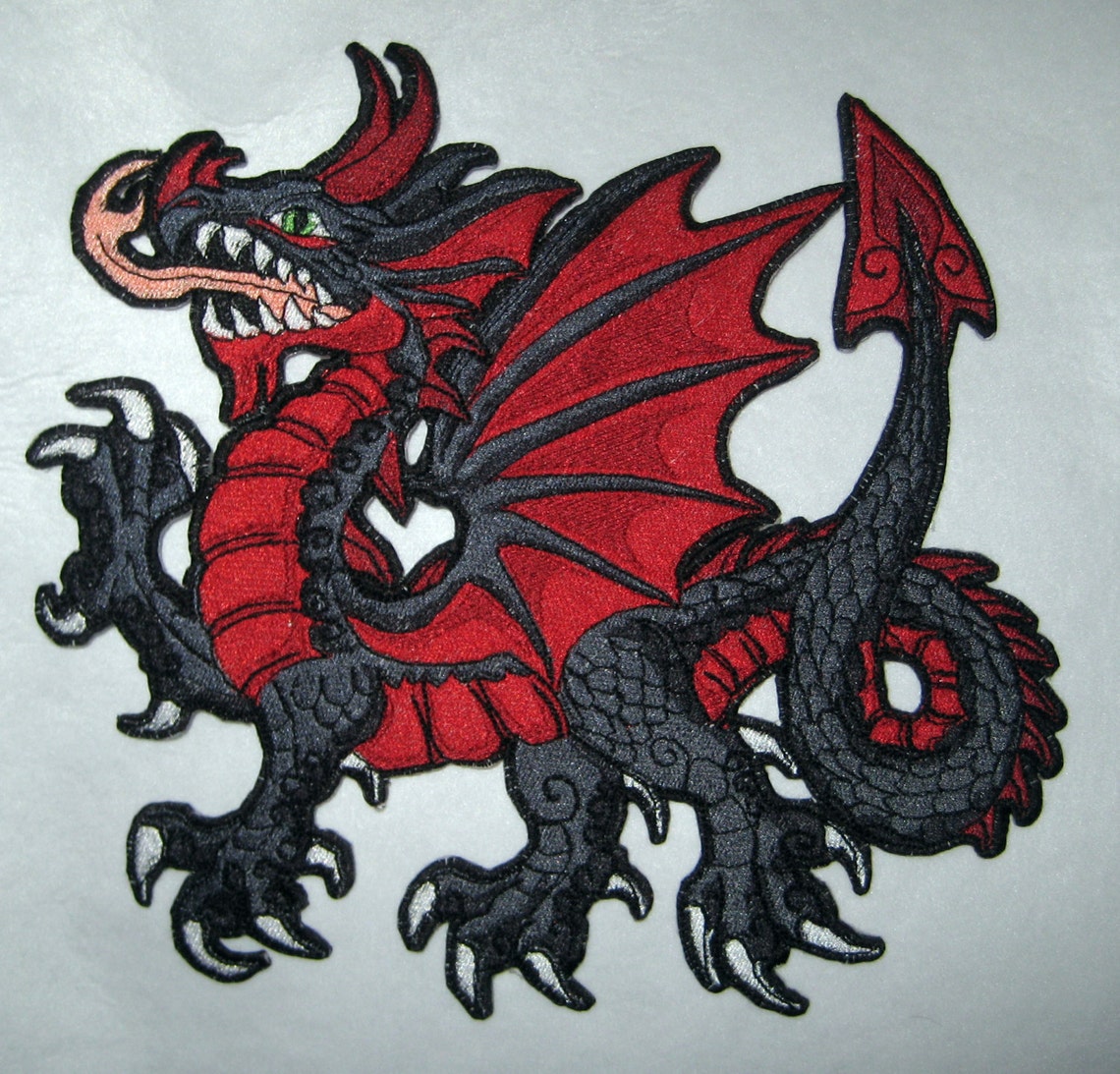 Giant Rampant Dragon Dragon Heraldic Heraldry Iron on Patch | Etsy