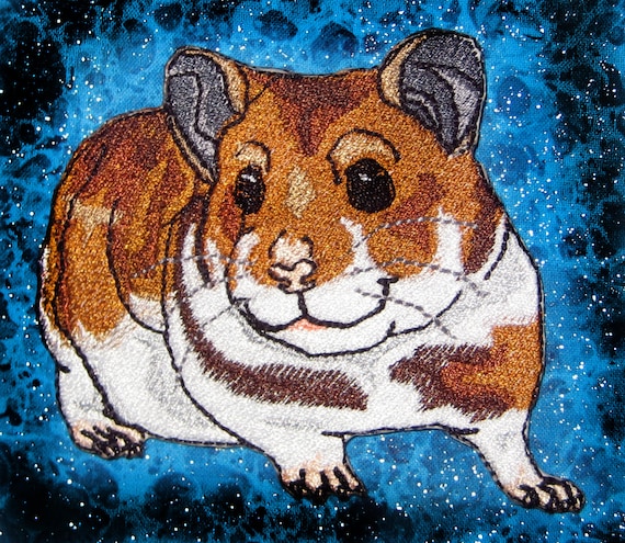 Cute Hamster Iron on Patch Sew on Patch Applique | Etsy