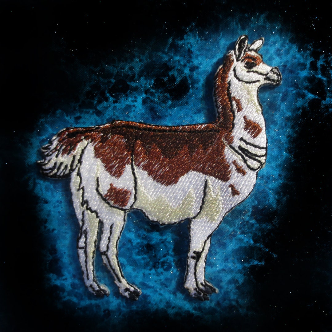 Epic Red Spotted Llama Lama Glama Iron on Patch - Etsy