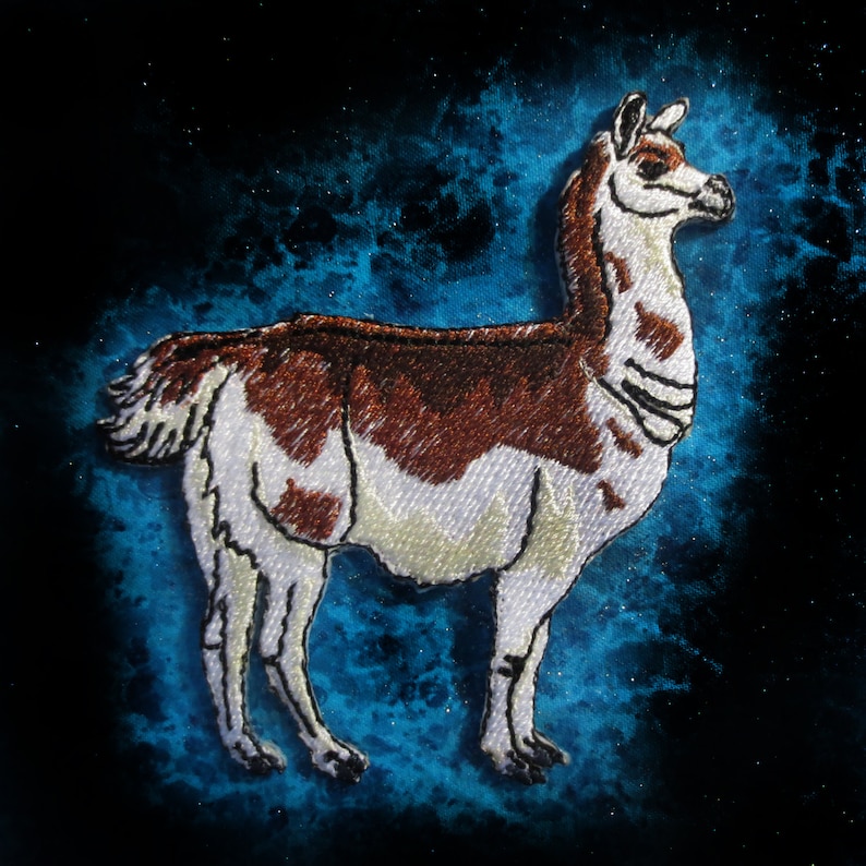 Epic Red Spotted Llama Lama Glama Iron on Patch - Etsy