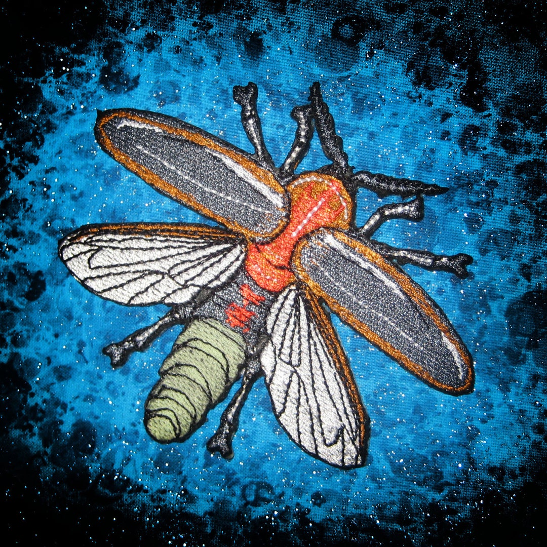 Glowing Fire Fly Photinus Pyralis Iron on Patch - Etsy