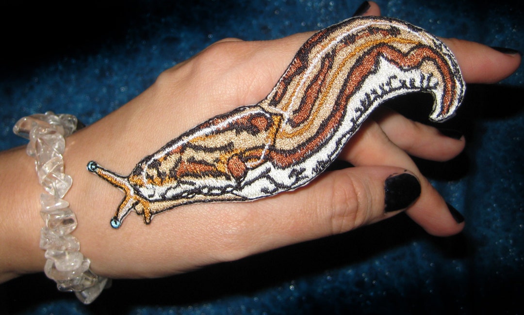 Magical Spotted Leopard Slug Limax Maximus Iron on Patch - Etsy