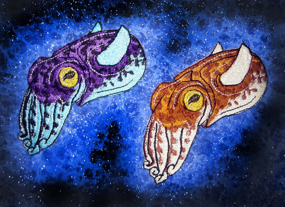 Pick Your Color Bobtail Squid Iron on Patch or Sew on Patch - Etsy