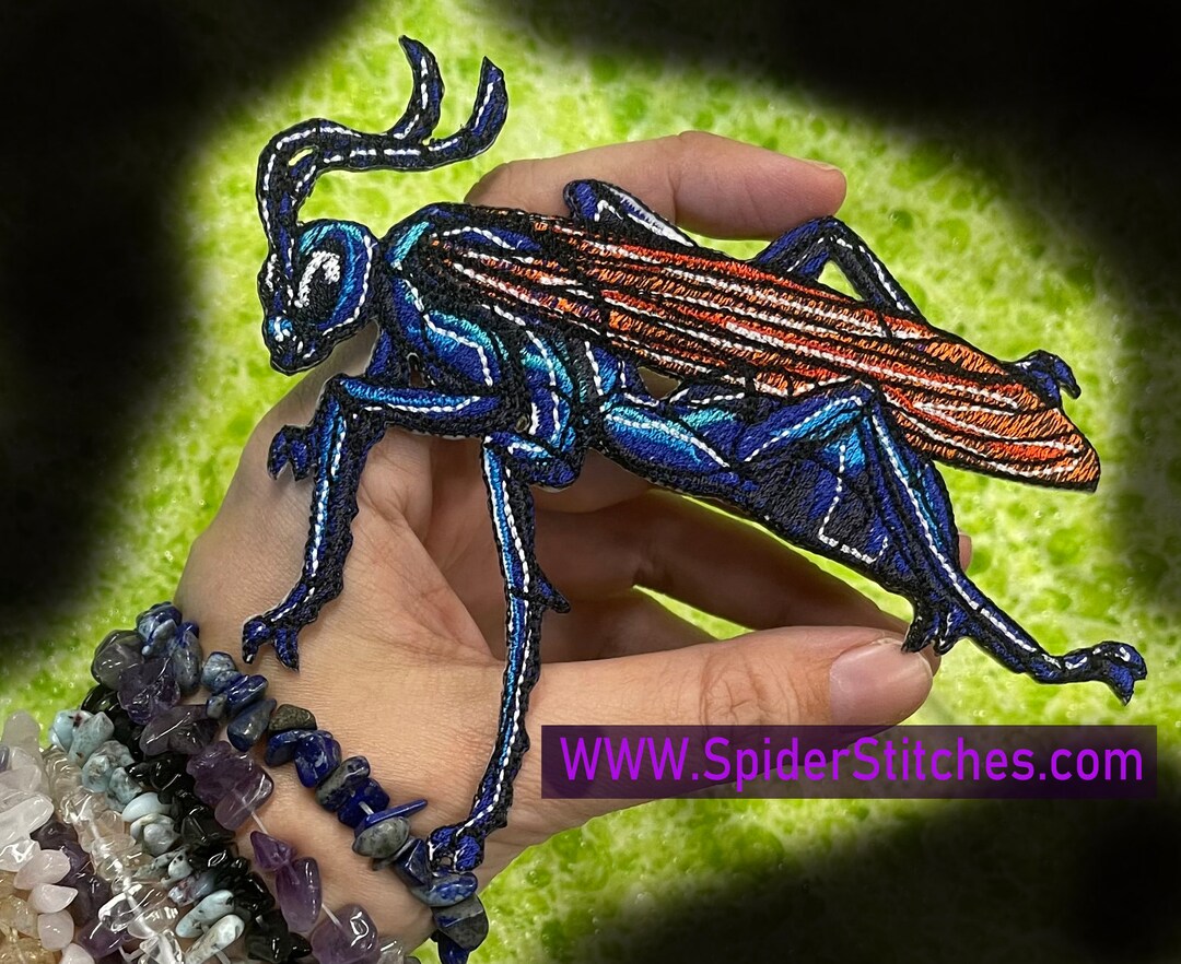 Tarantula Hawk Spider Hunting Wasp Iron on Patch Insect - Etsy