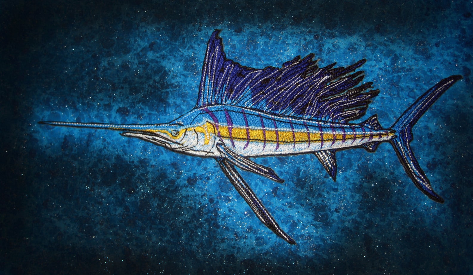 Segel Schwert Fisch Atlantik Segelfisch Istiophorus albicans Eisen auf ...
