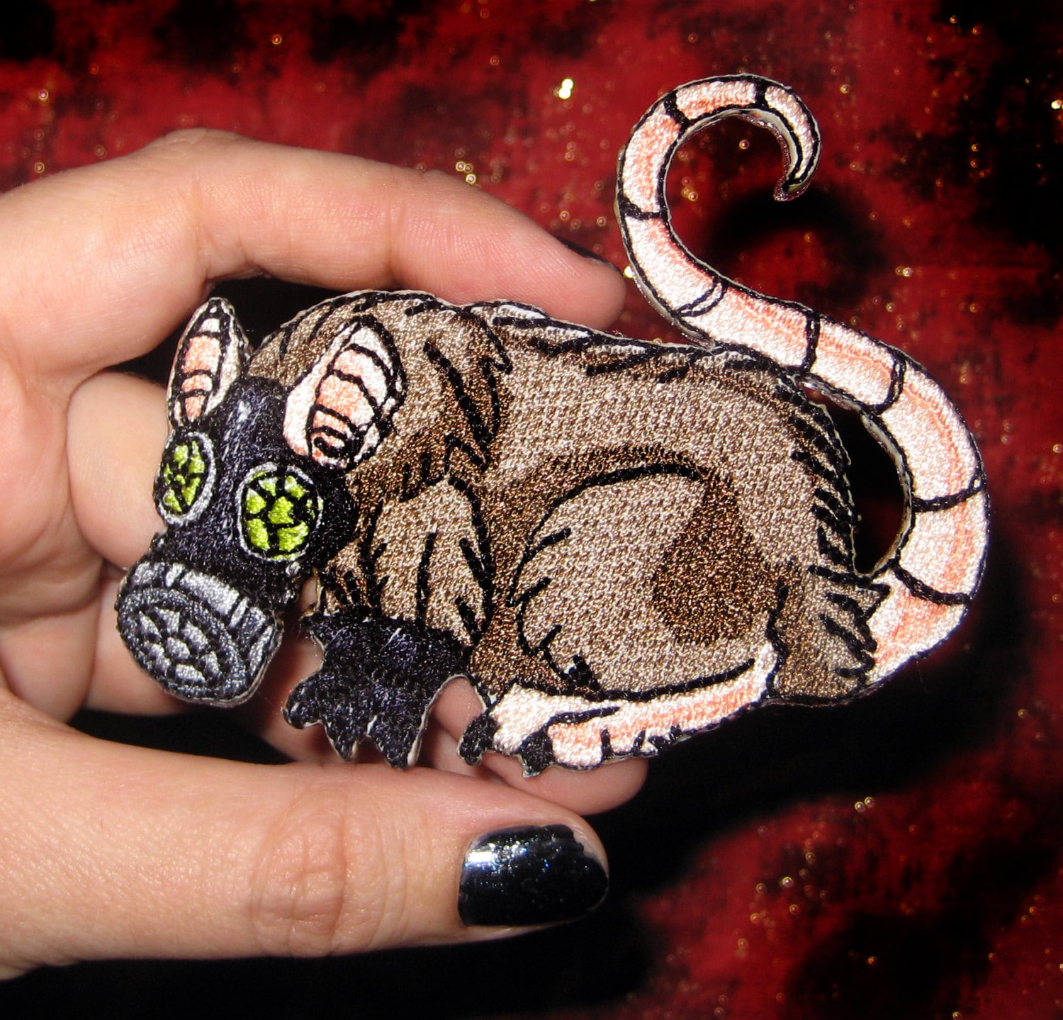 Plague Rat Gas Mask Steam Punk Iron ON Patch Plague Survivor - Etsy