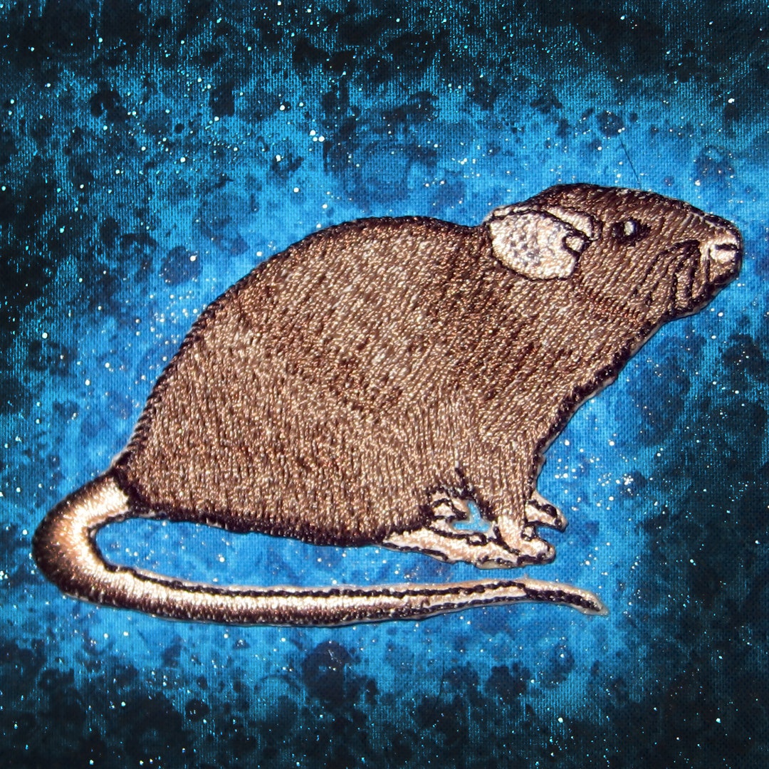 Fancy Dumbo Ear Rat Agouti Steam Punk Iron on Patch - Etsy