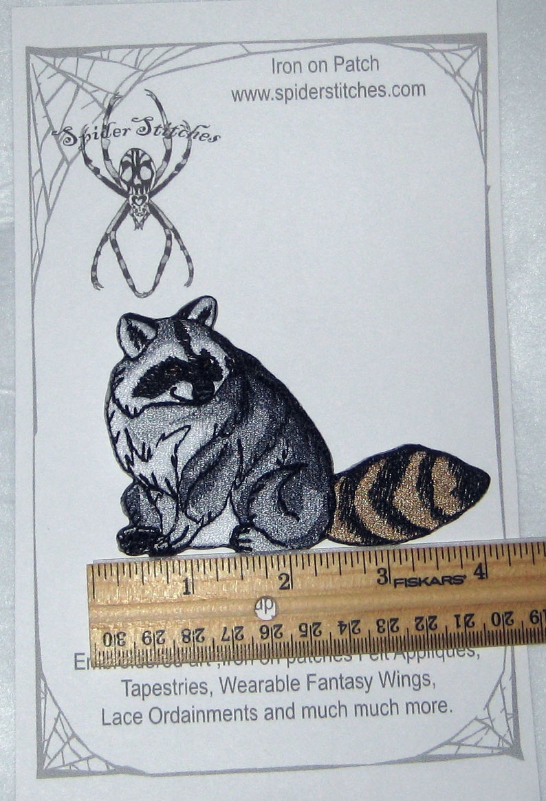 Cute Raccoon Racoon Iron on Patch - Etsy