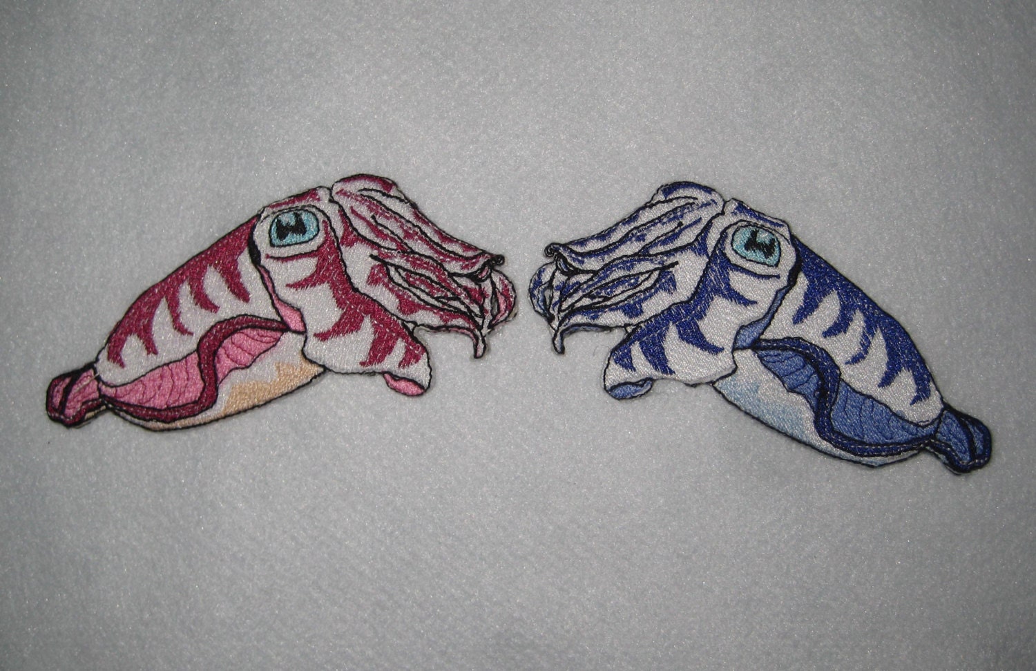 Cuttlefish Pair Iron on Patch - Etsy