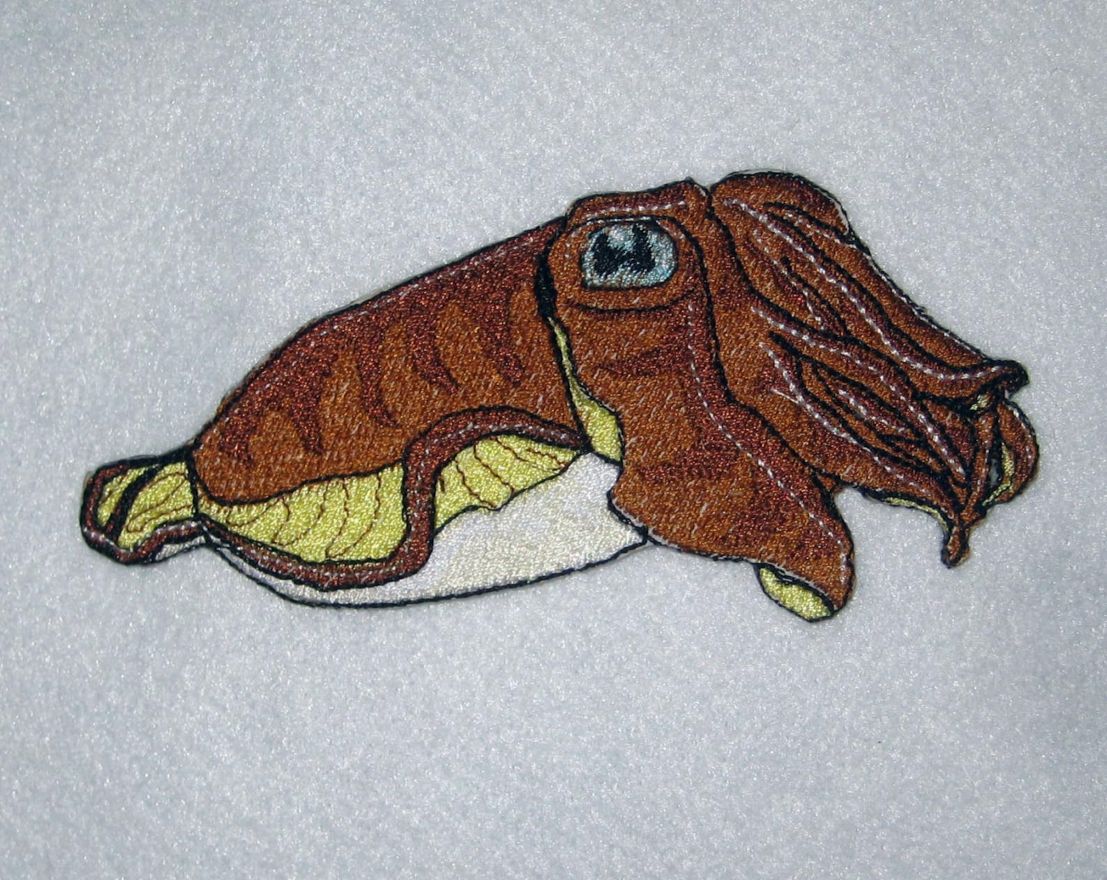 Natural Cuttlefish Iron on Patch - Etsy