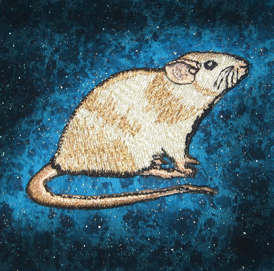 Fancy Dumbo Ear Cinnamon Pearl Cream Rat Steam Punk Iron on Patch - Etsy