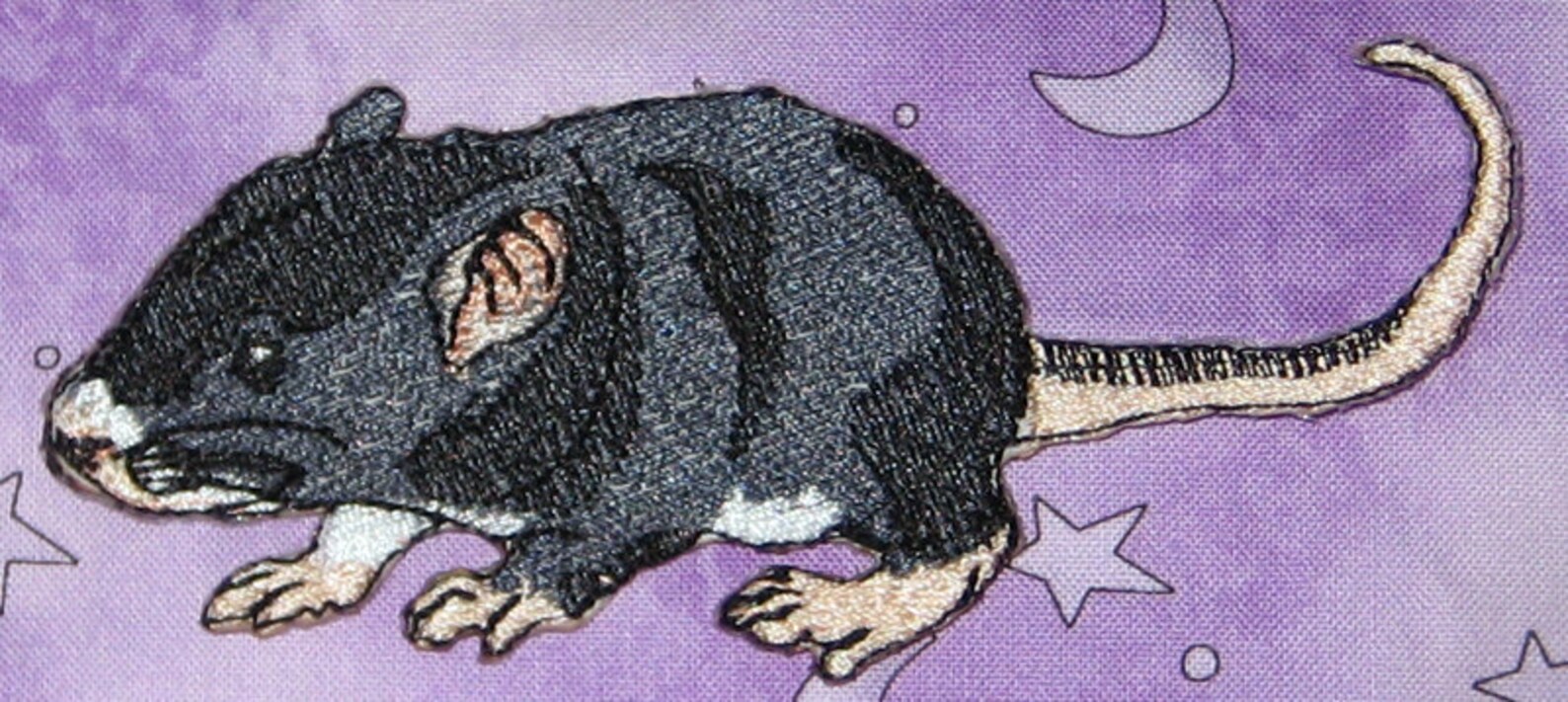 Fancy Black Baby Rat Pup Hopper Self Rat Steam Punk Iron on - Etsy