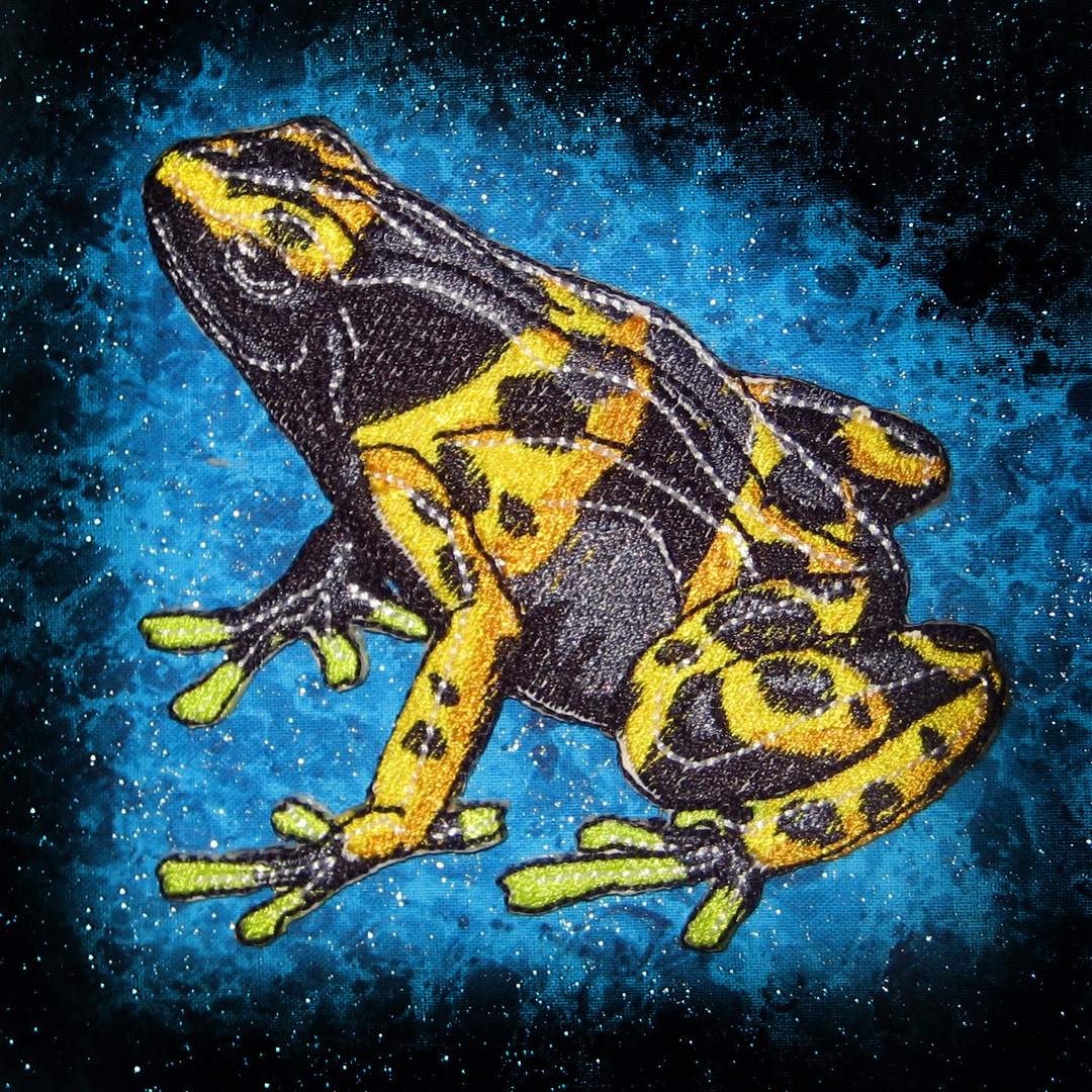 Poison Arrow Yellow Bumble Bee Leucomela Dart Frog Iron on Patch - Etsy