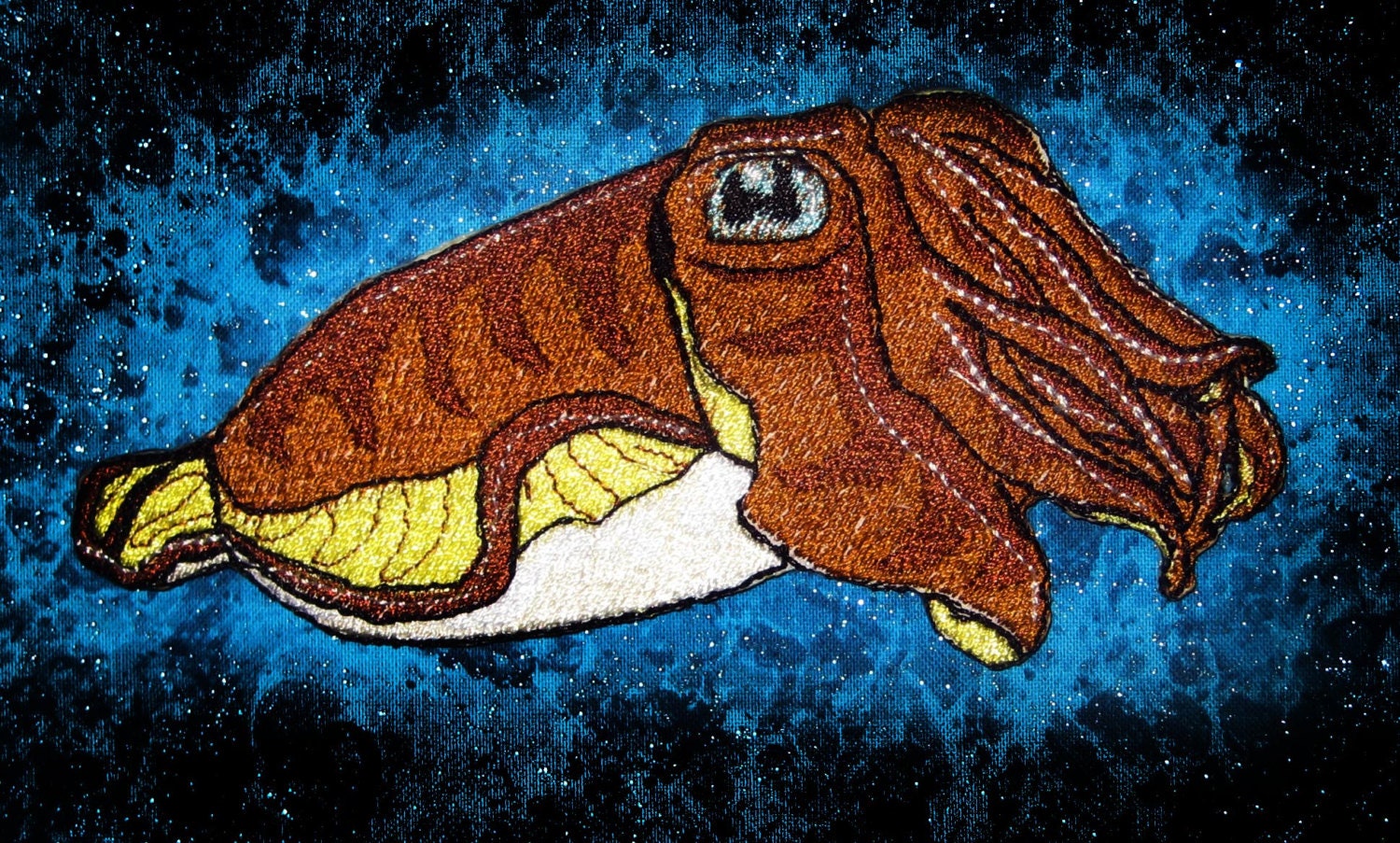 Natural Cuttlefish Iron on Patch - Etsy