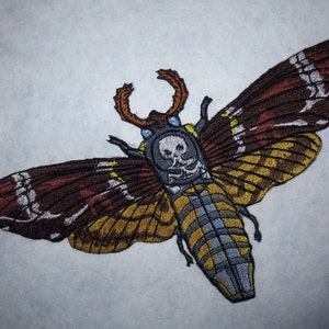 Huge Death's Head Hawk Moth Jacket Back Iron on Patch - Etsy