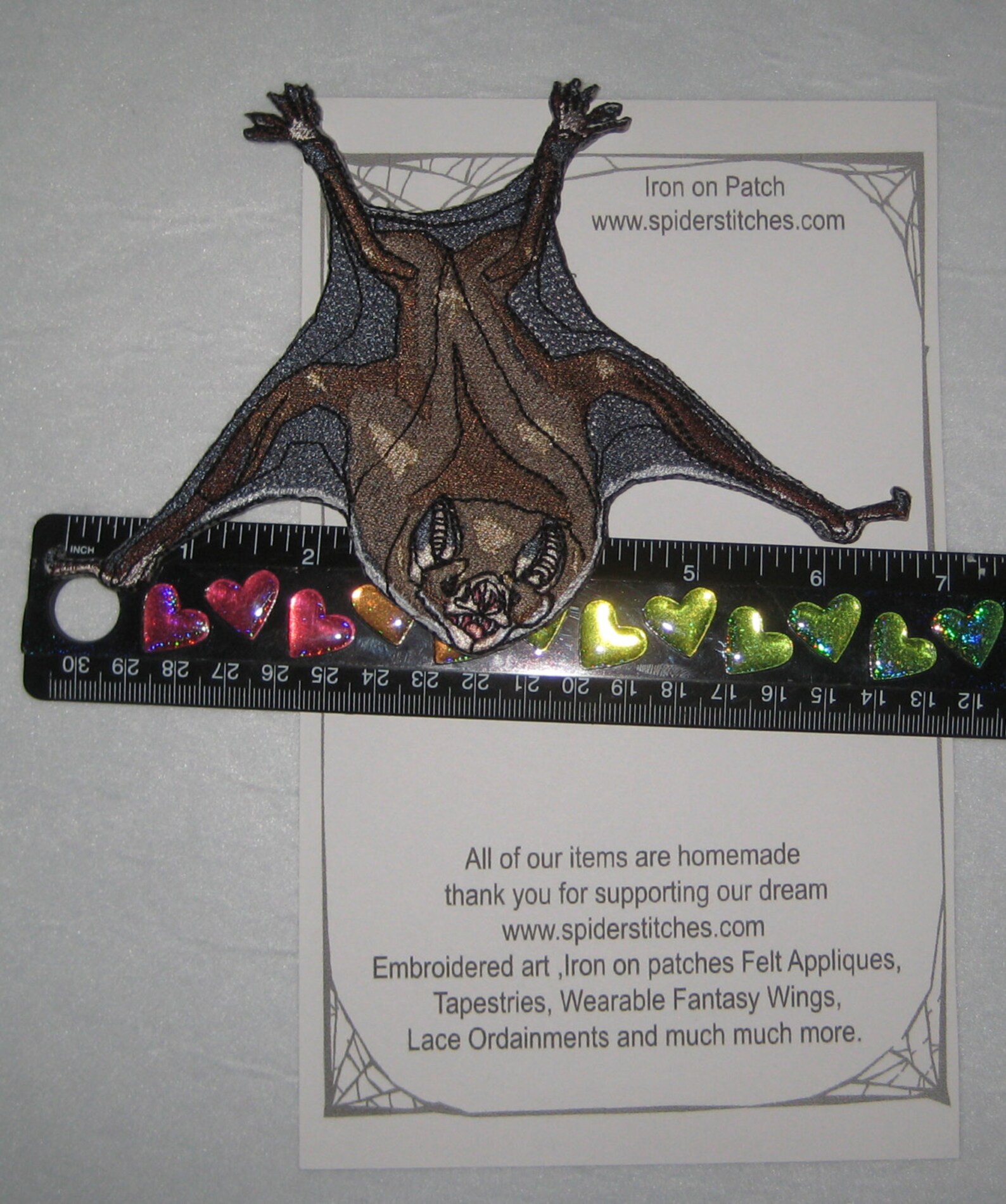 Awesome Life Like Vampire Bat Iron on Patch | Etsy