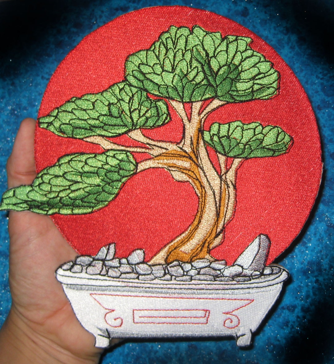Epic Bonsai Tree Iron on Patch Large Size - Etsy
