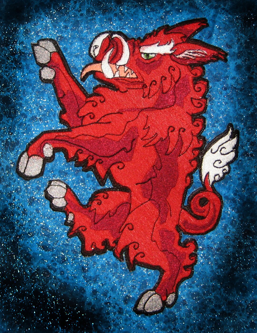 Giant Rampant Boar Heraldic Heraldry Iron on Patch - Etsy