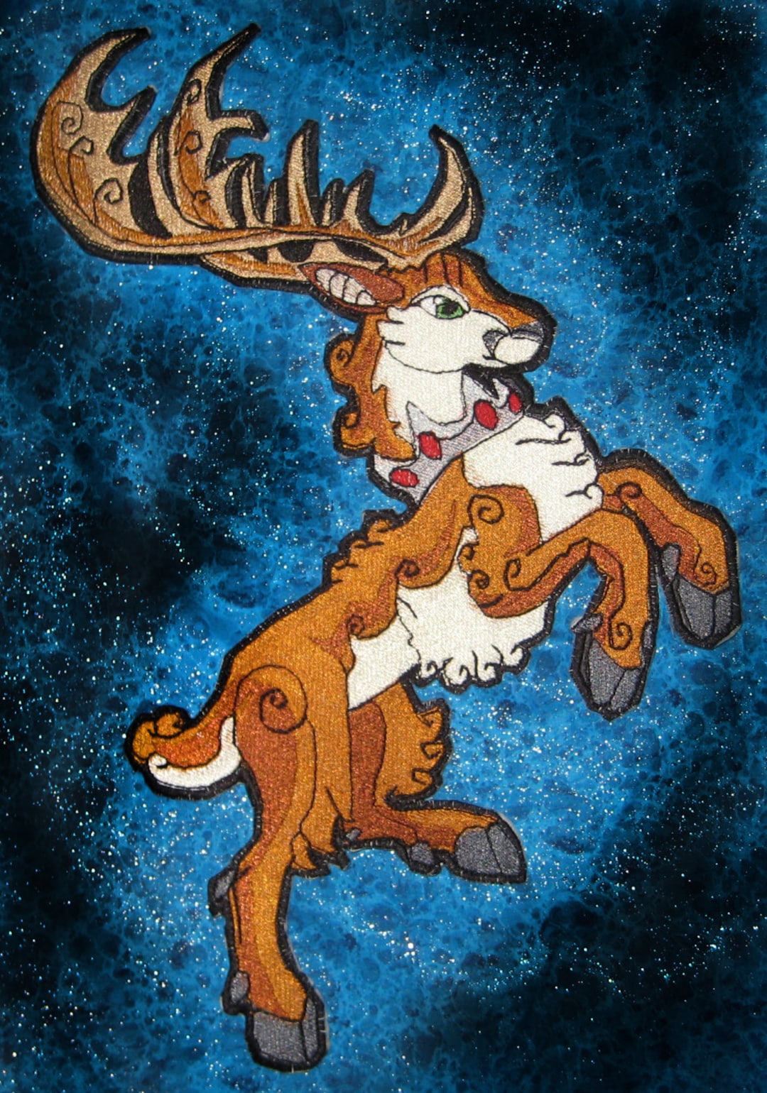 Giant Rampant Stag Deer Buck Hart Heraldic Heraldry Iron on Patch Many ...