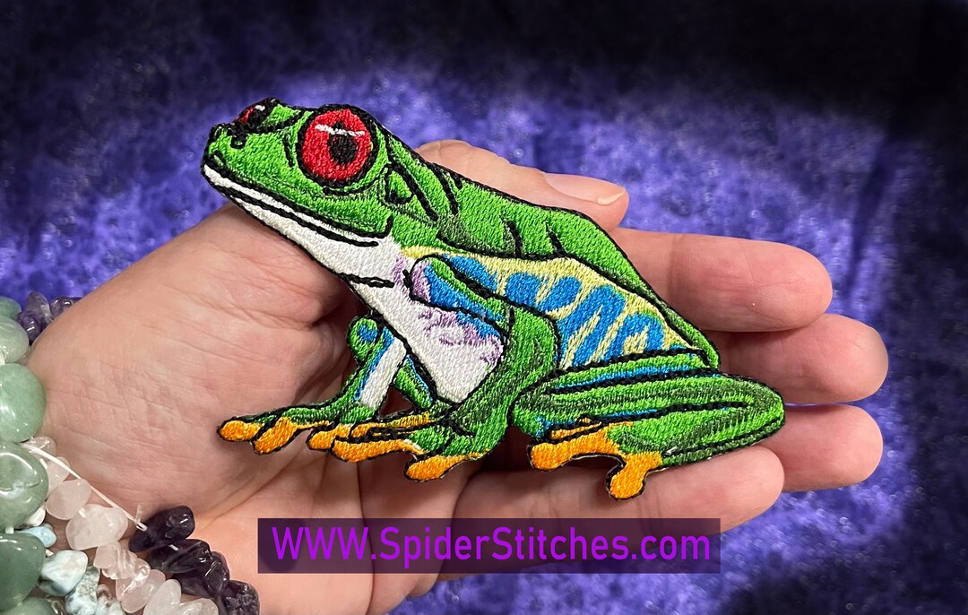 Lovely Red-eyed Tree Frog Iron on Patch Amphibian Agalychnis Callidryas ...
