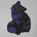 Gothic Dream Black and Purple Red Fox Vulpes Vulpes Iron on Patch - Etsy