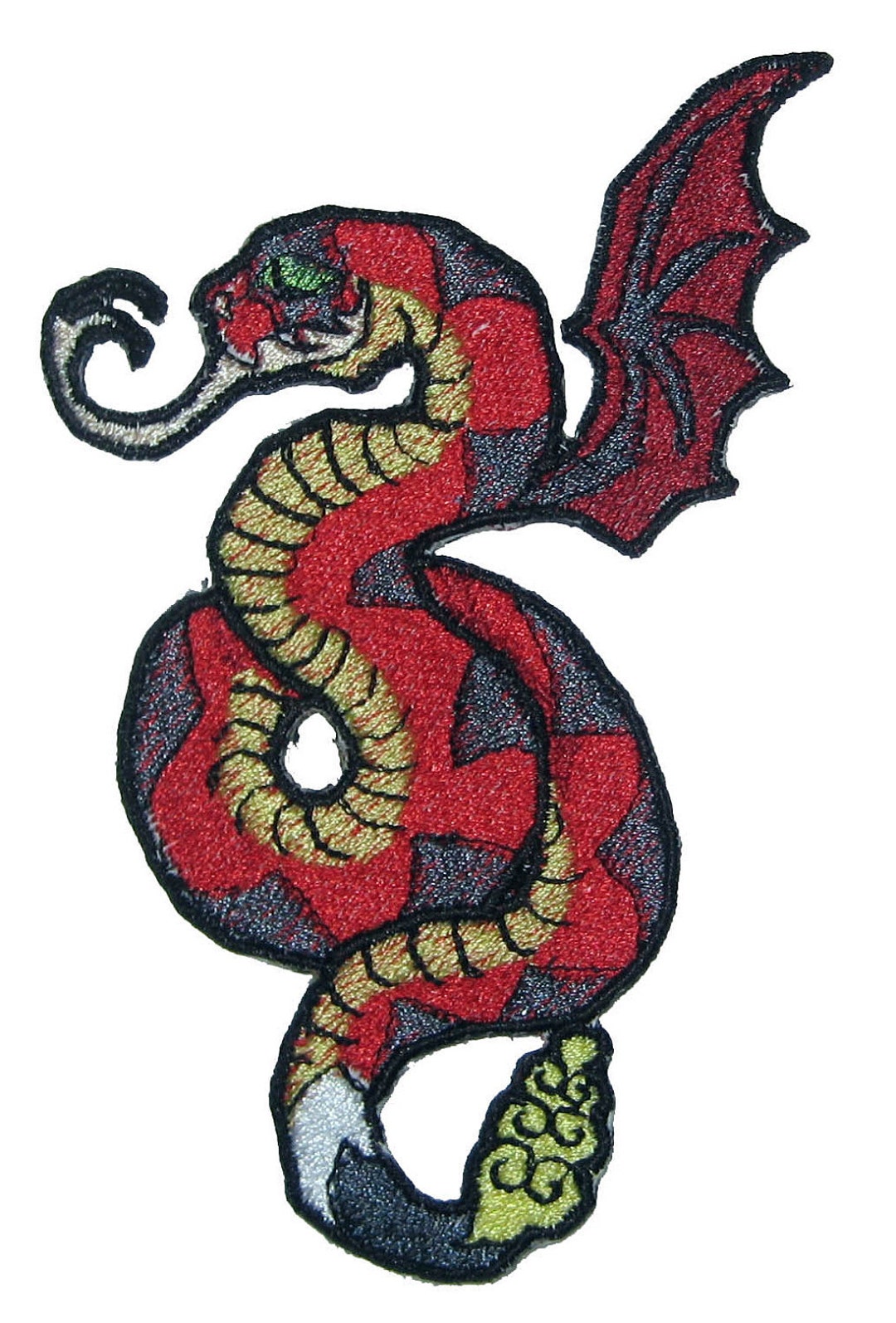 Epic Medieval Renascence Red Rattle Snake Dragon Wyvern Wadjet Crest ...