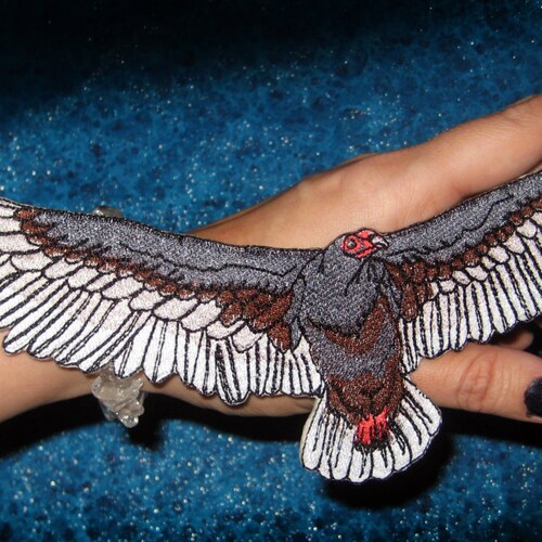 Turkey Vulture Buzzard Bird Iron on Patch Cathartes Aura | Etsy