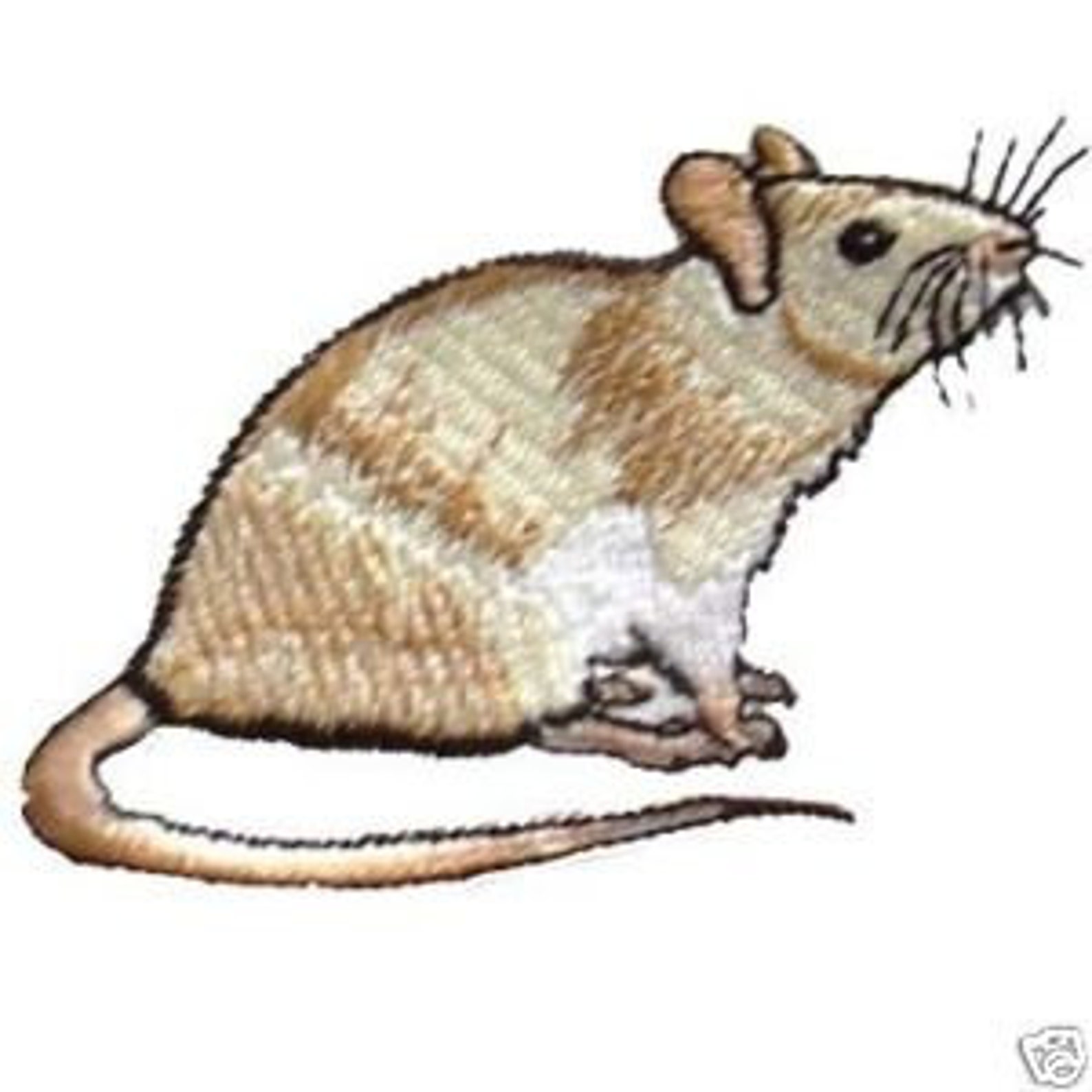 Fancy Cream Self Rat Steam Punk Iron on Patch - Etsy