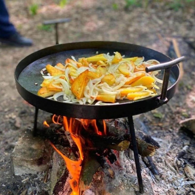 Personalized Camp Fire Skillet BBQ Cowboy Wok 12-32" (30-80cm) With Lid ...
