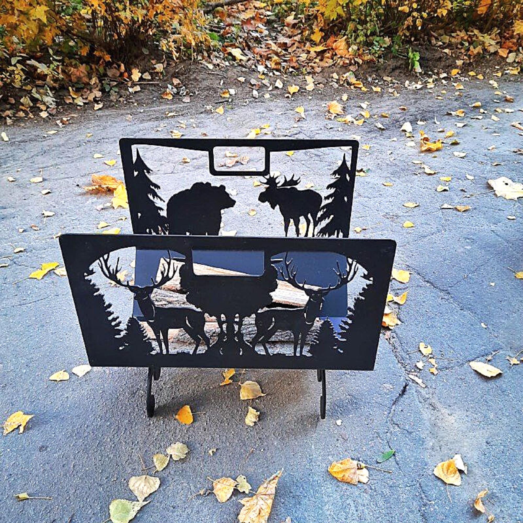 Personalized Log Holder, Firewood Rack, Fireplace Accessory - Etsy