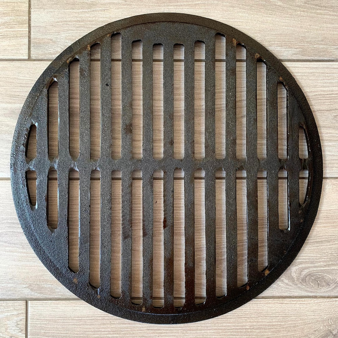 Round Cast Iron Grill Grate for Barbecue - Etsy