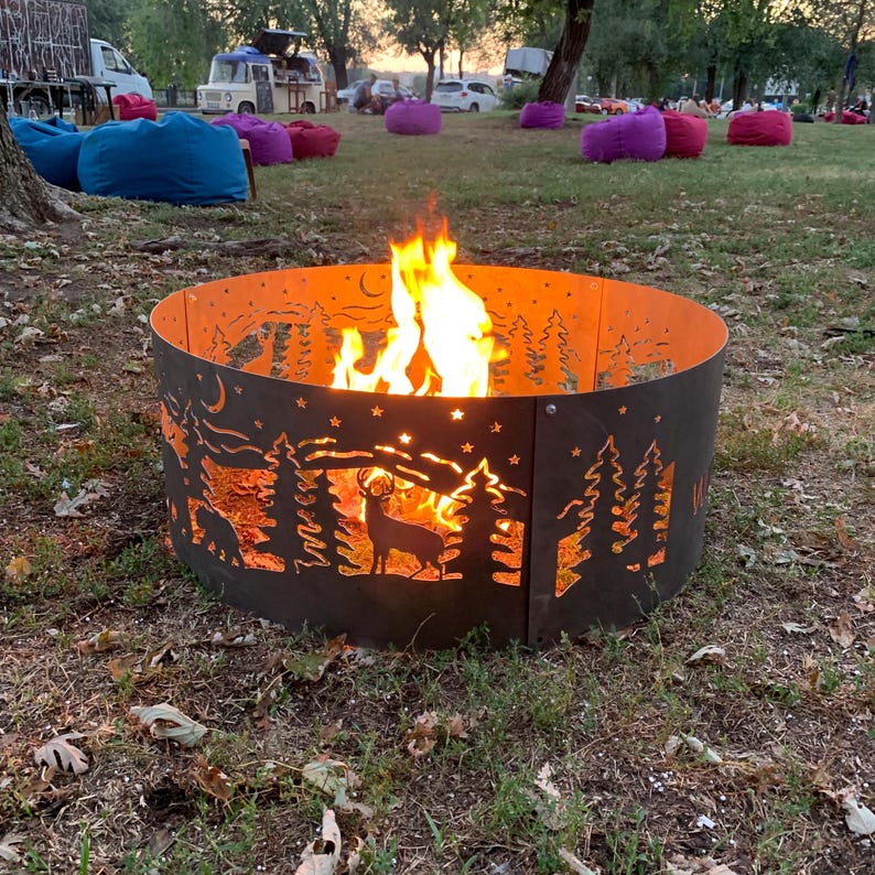 Custom Heavy Duty Northwood Fire Ring, Backyard Pit, Personalized ...