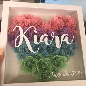 Personalized Heart Shaped Shadow Box - Etsy