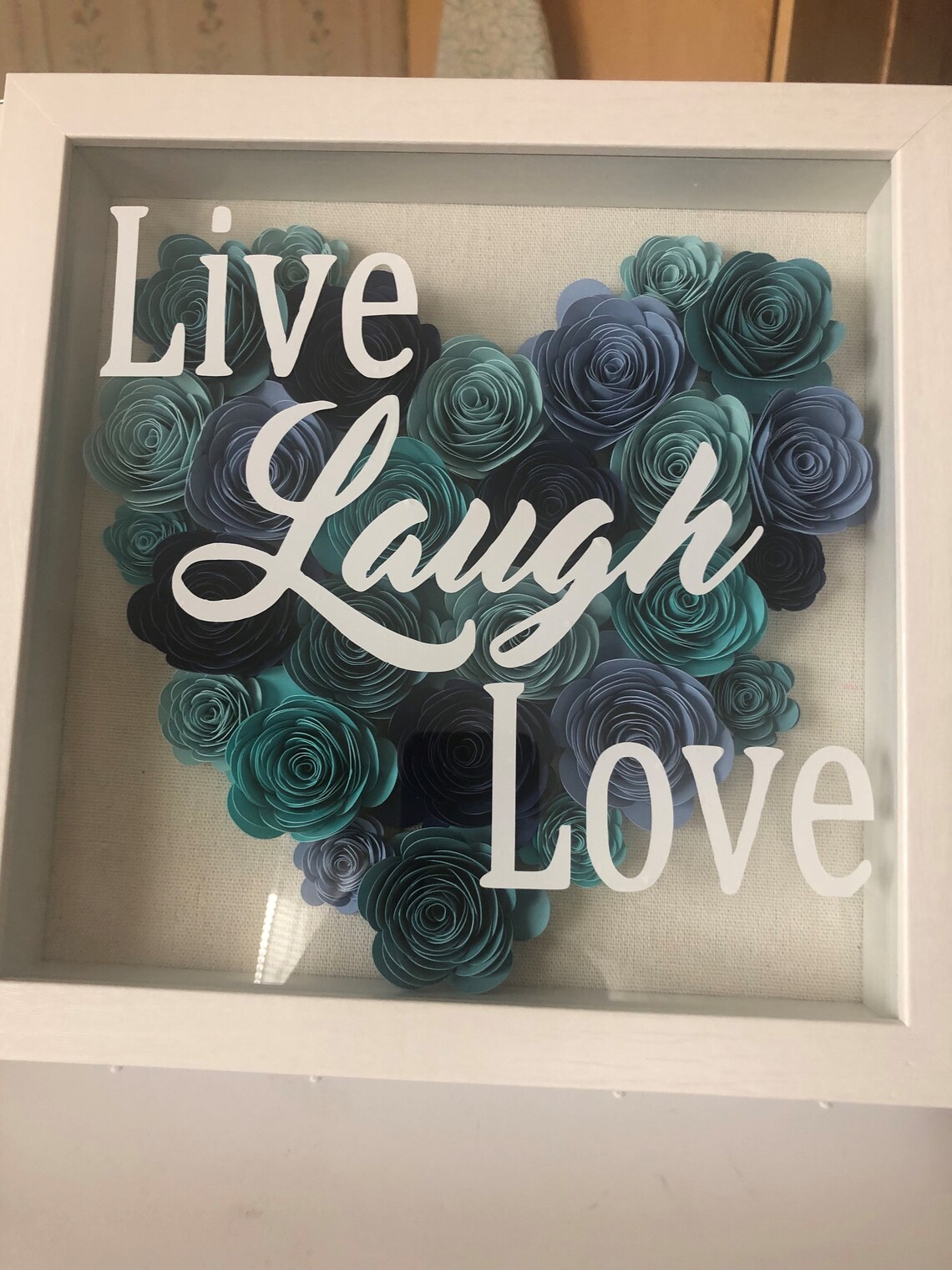 Personalized Heart Shaped Shadow Box - Etsy