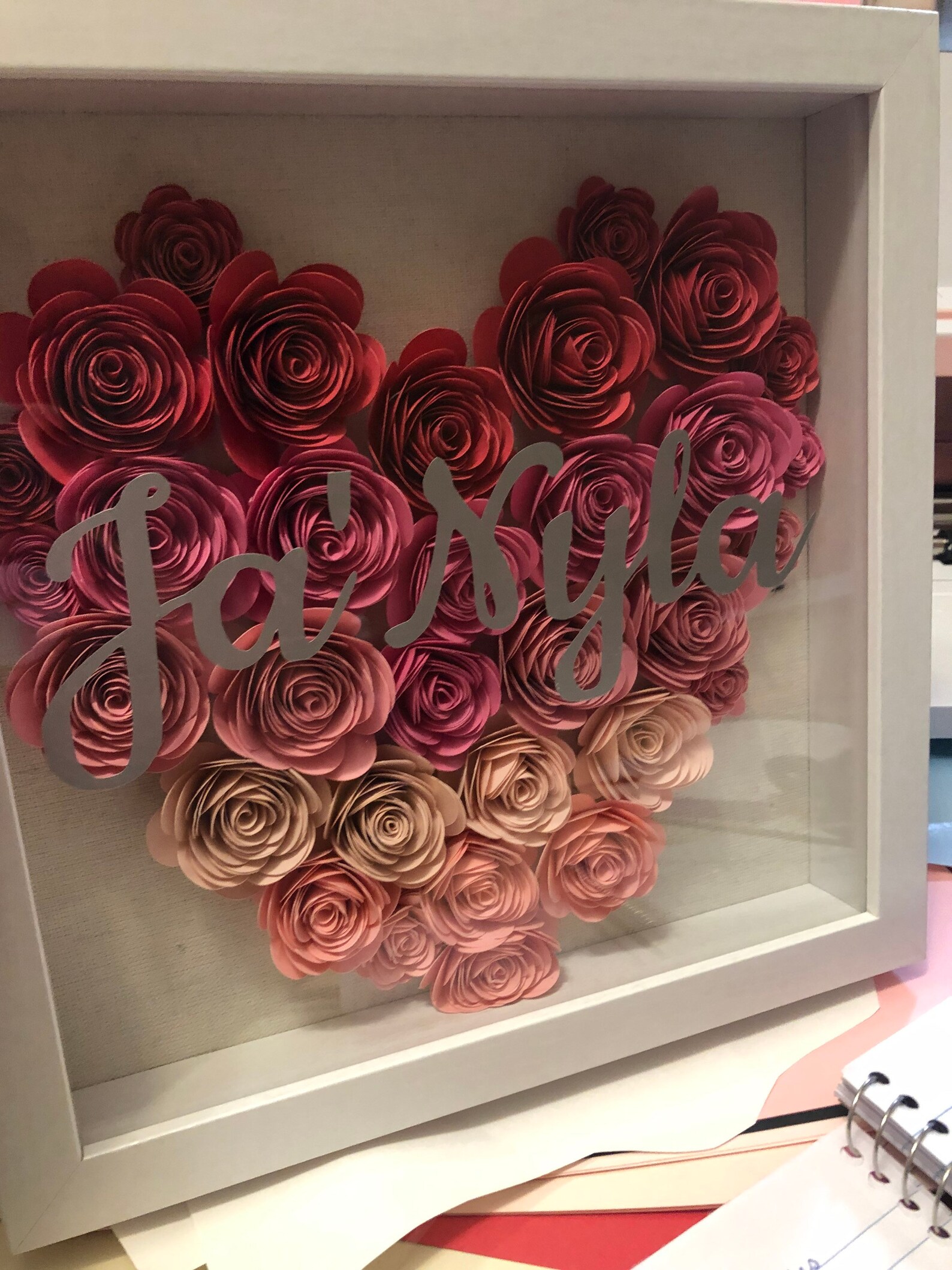 Personalized Heart Shaped Shadow Box - Etsy