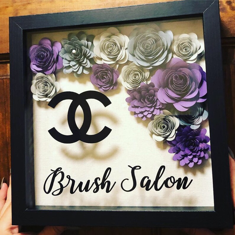 Paper Flower Shadow Box Frame - Etsy