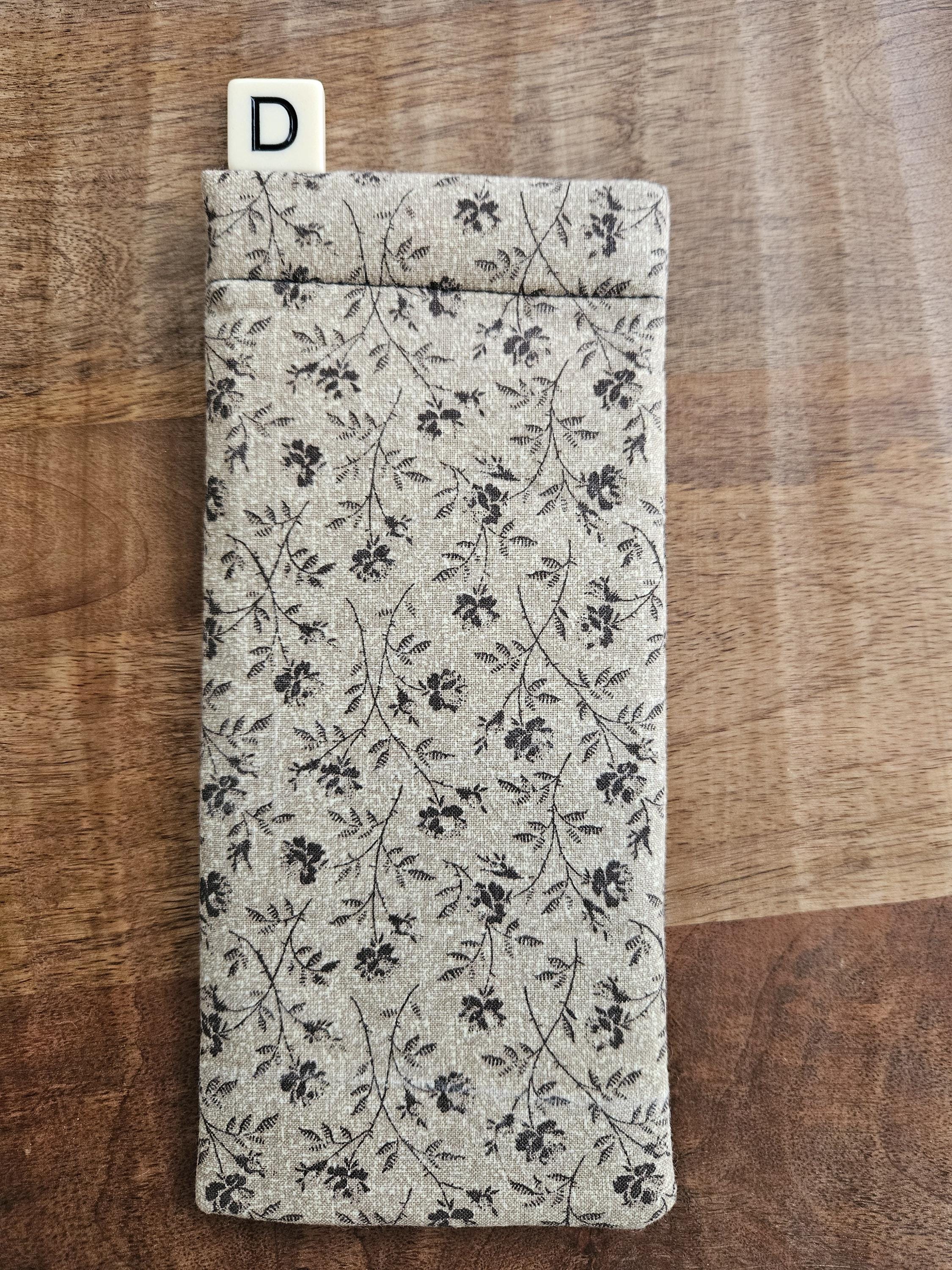 Sunglasses/eyeglass Case, Handmade With Cotton Fabric and Fleece on the ...