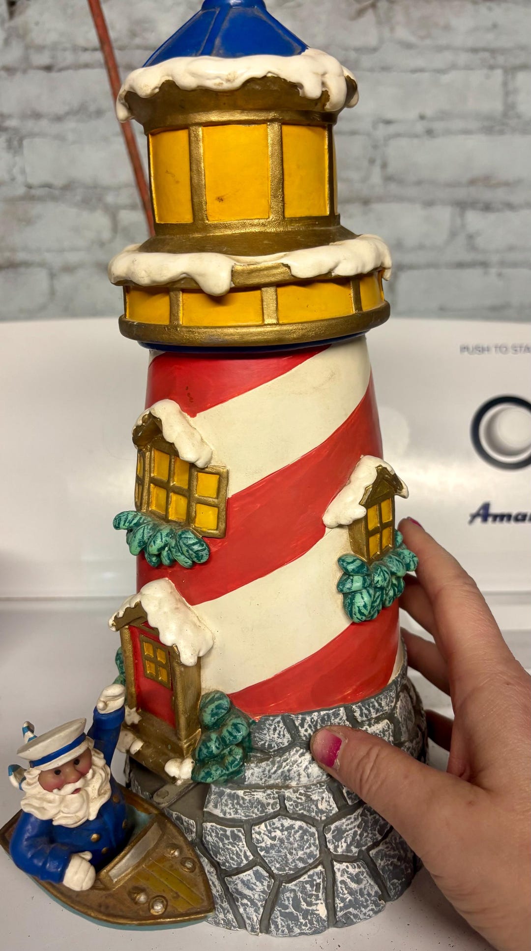 Vintage Possible Dreams Musical Lighthouse With Santa - 2000 - Etsy