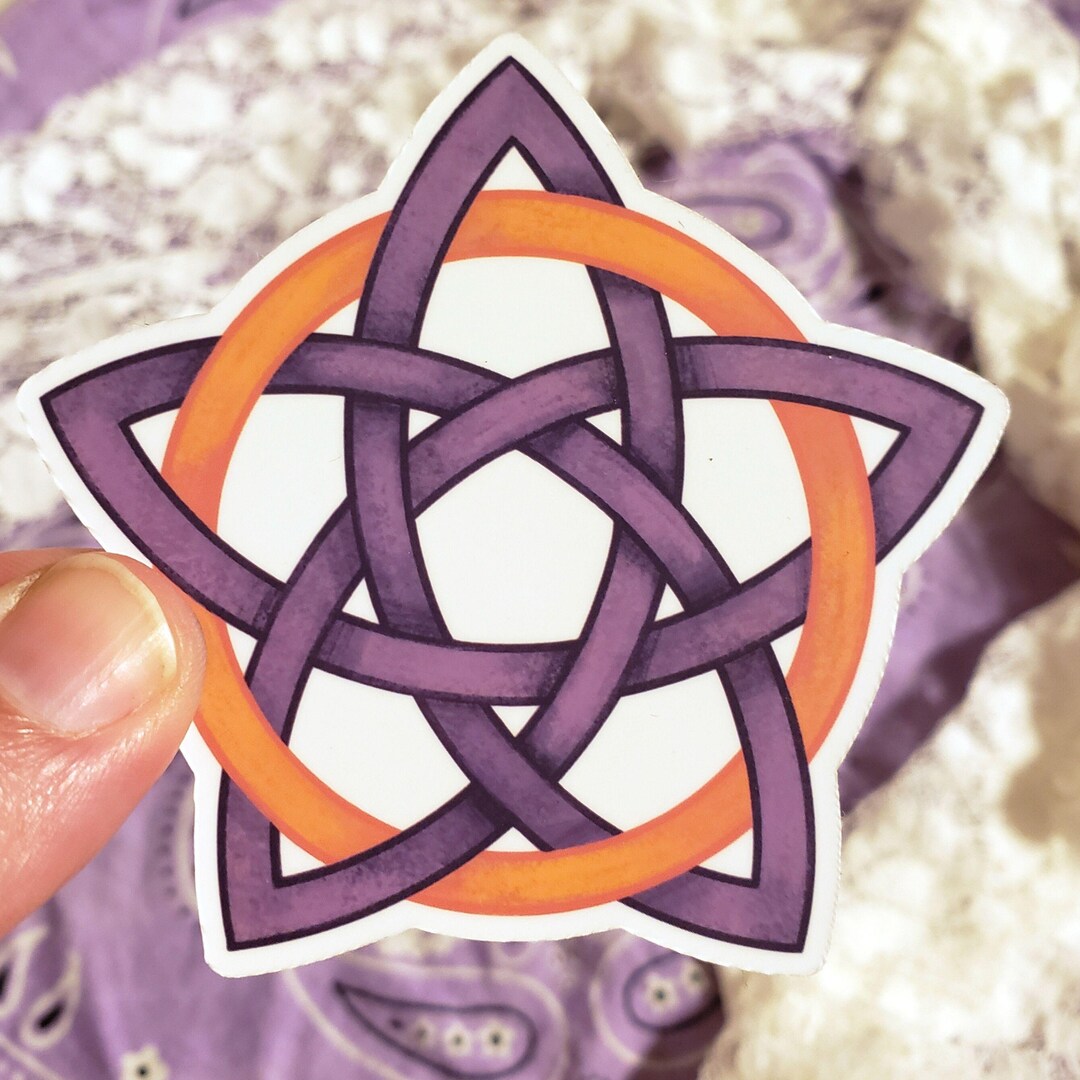 Purple Pentagram Pentacle Vinyl Sticker | Southern Witch Wiccan Gift ...