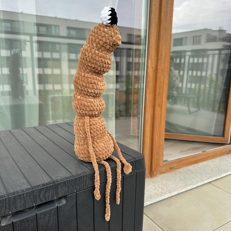 Marcus the Worm Crochet Plushie | Finished Product - Etsy