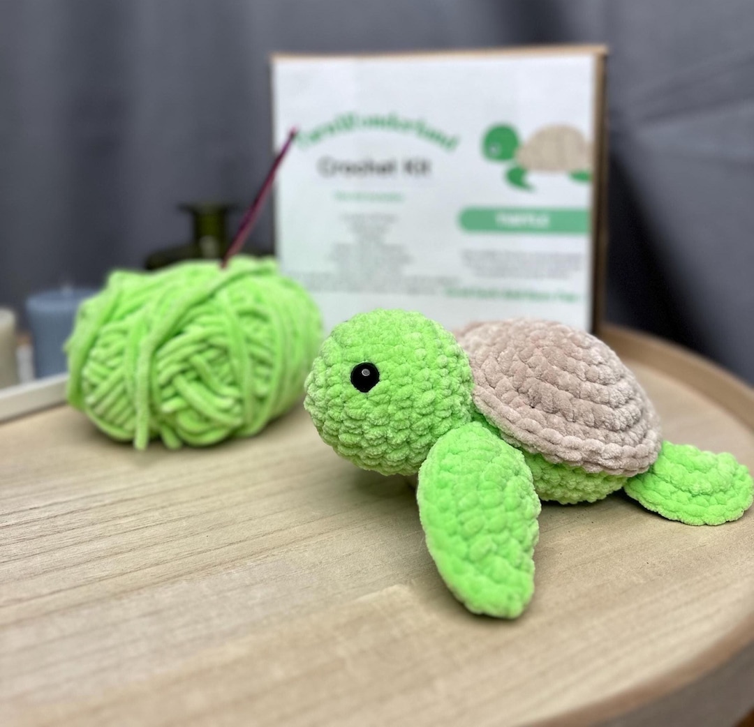 Turtle Crochet Kit, Crochet Turtle, Gift Ideas, Crochet Kit, Crochet ...